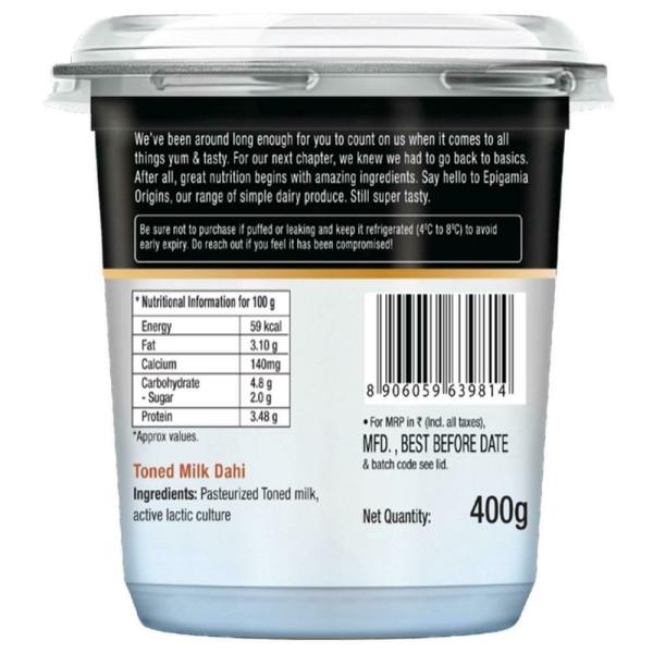 Epigamia Classic Curd 400 g (Cup) - JioMart