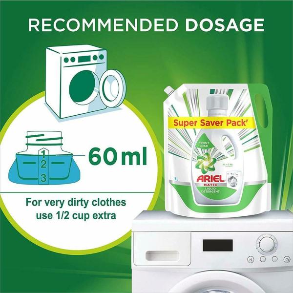 Ariel Matic Front Load Liquid Detergent Pouch Pack 2 L - JioMart