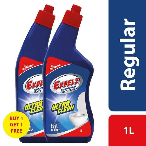 My Home Expelz Regular Disinfectant Toilet Cleaner 1 L (Buy 1 Get 1 ...
