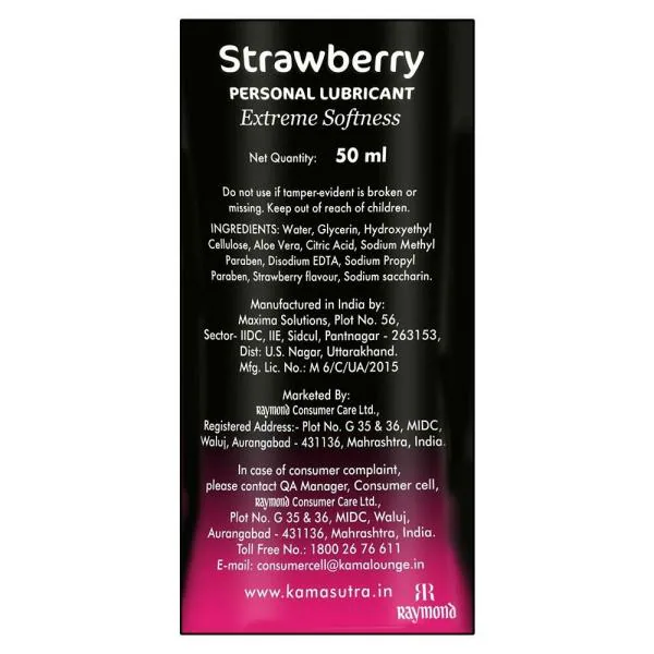 KamaSutra Strawberry Personal Lubricant 50 ml - JioMart