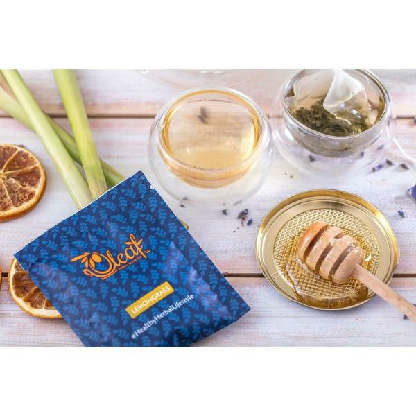 Oleaf Olive Leaf Lemongrass Flavour Herbal Tea 40 g (20 pcs) - JioMart
