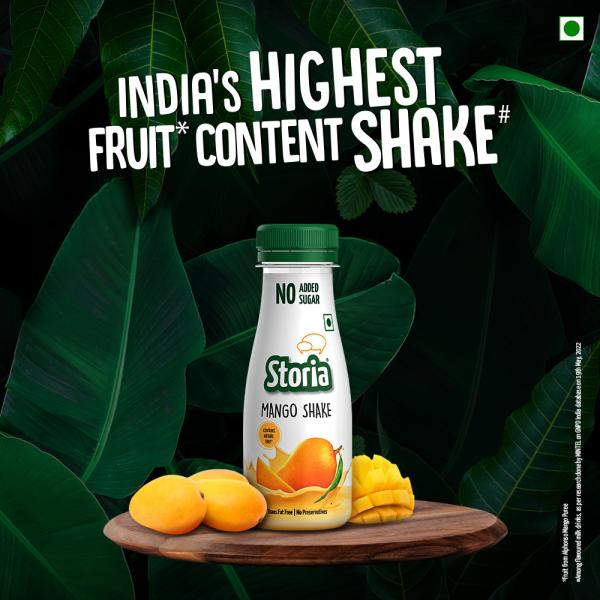 Storia No Added Sugar Mango Shake 180 ml - JioMart