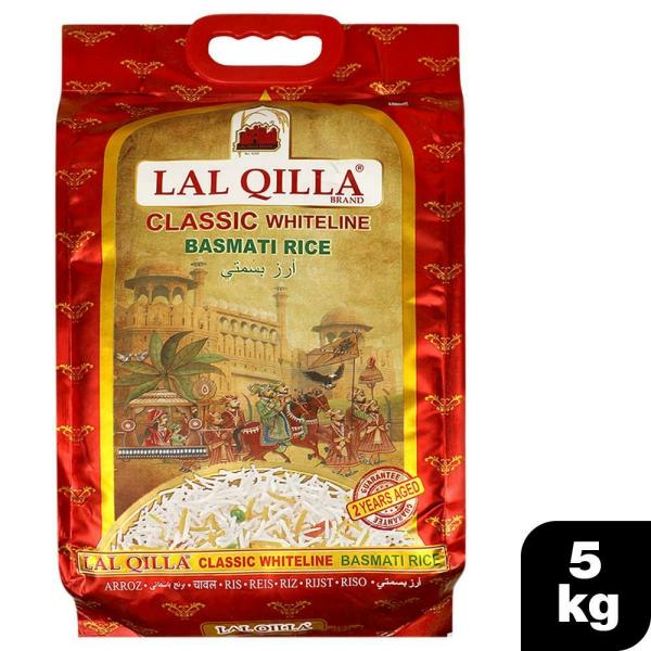 Lal Qilla Classic Whiteline Basmati Rice 5 kg - JioMart