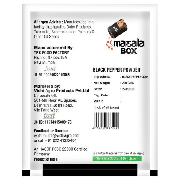 Masala Box Black Pepper Powder 200 g - JioMart