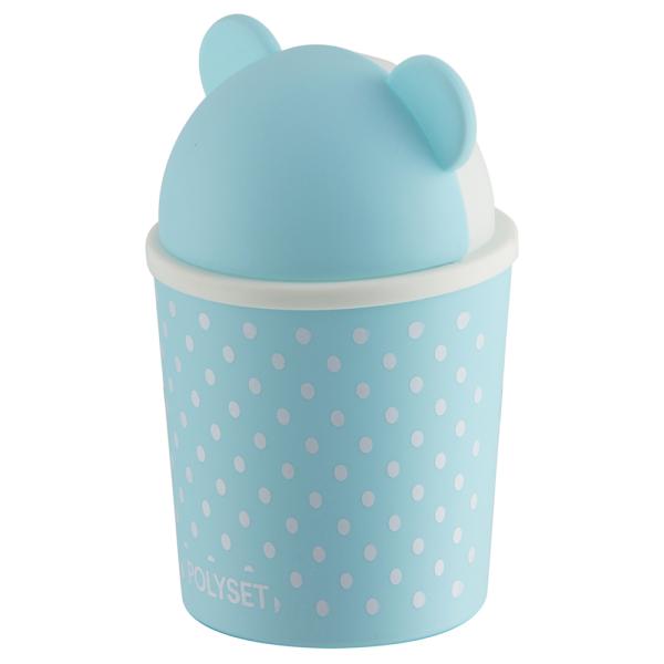 Home One Assorted Plastic Mini Teddy Dustbin 900 ml - JioMart
