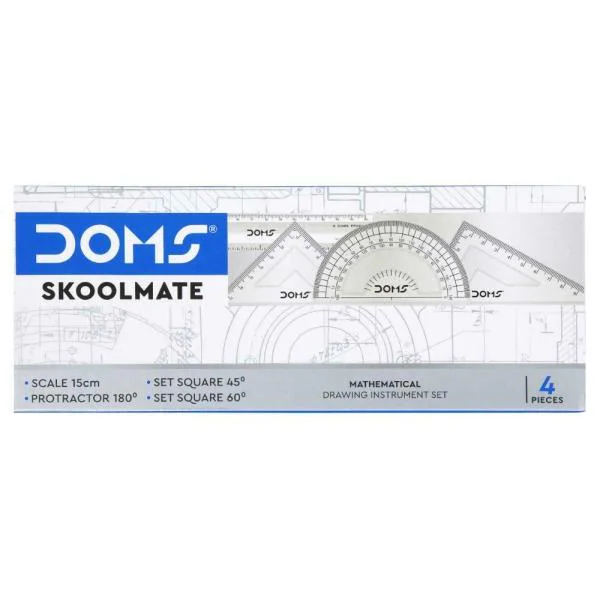 Doms Skoolmate Mathematical Drawing Instrument Set - JioMart