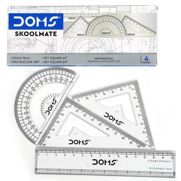 Doms Skoolmate Mathematical Drawing Instrument Set - JioMart