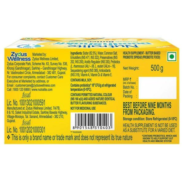 Nutralite DoodhShakti Probiotic Butter Spread 500 g (Carton) - JioMart