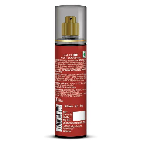 Layer'r Shot Imperial Fragrant Body Spray 135 ml - JioMart