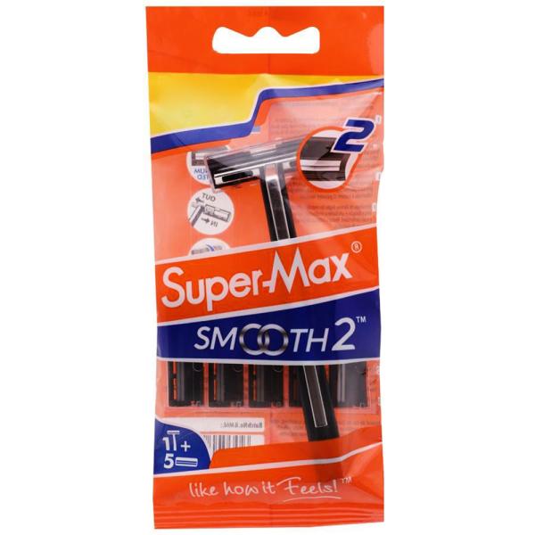 Super-Max Smooth 2 Razor + 5 Cartridges - JioMart