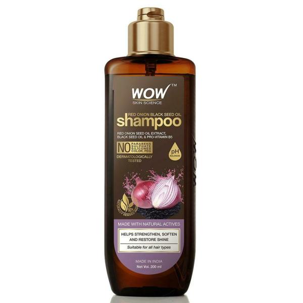 WOW Skin Science Red Onion Black Seed Oil Shampoo 200 ml - JioMart