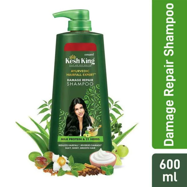 Kesh King Ayurvedic Hairfall Expert Damage Repair Shampoo 600 ml - JioMart