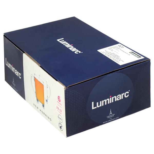 Luminarc New Morning Glass Mug 220 ml (Set of 6) - JioMart