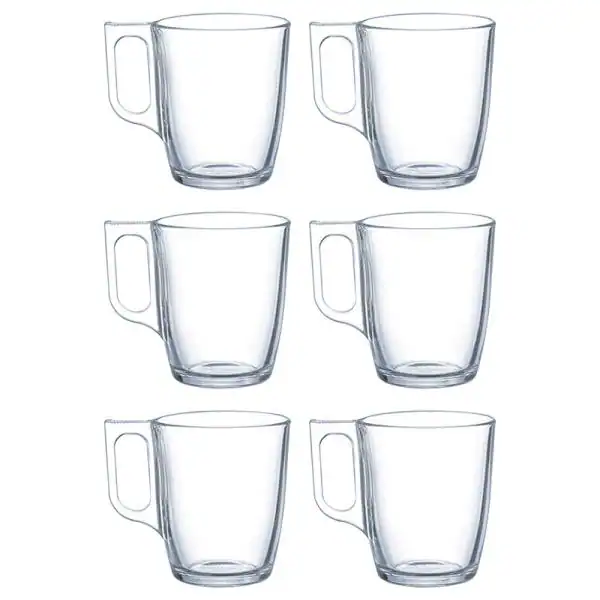 Luminarc Nuevo Glass Mug 250 ml (Set of 6) - JioMart