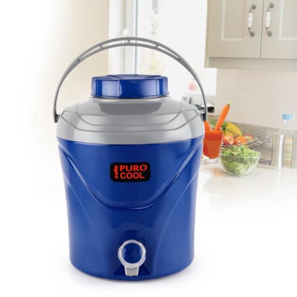 Cello Puro Cool Blue Plastic Insulated Water Jug 10 L - JioMart