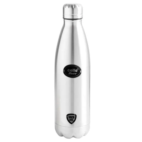 Cello Swift Silver Insulated Stainless Steel Water Bottle 1 L - JioMart