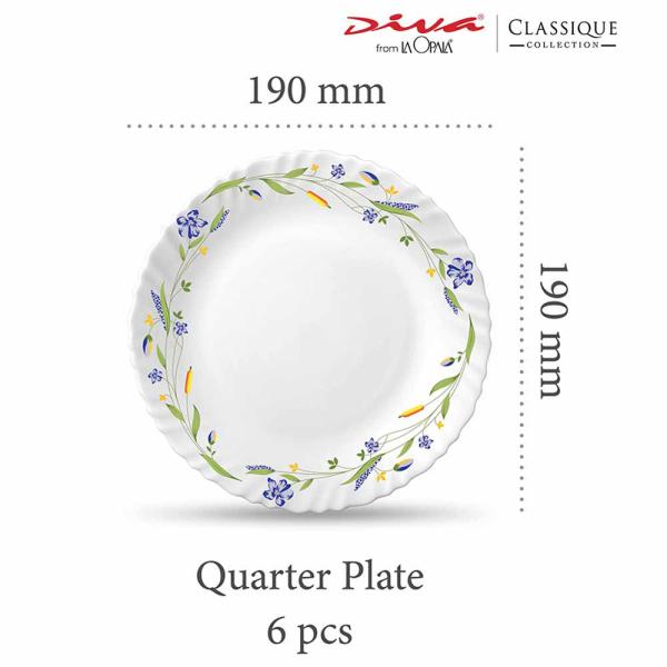 La Opala Diva Classique Opalware Dinner Set In Gift Box (27 pcs) - JioMart