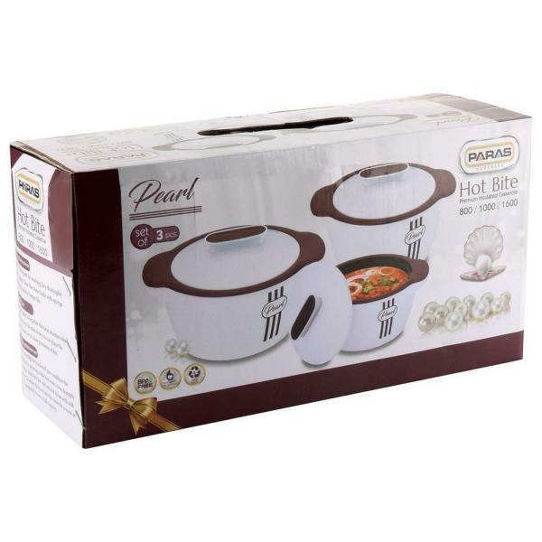 Paras Plastic Casserole 800+1000+1600 ml (3 pcs) - JioMart