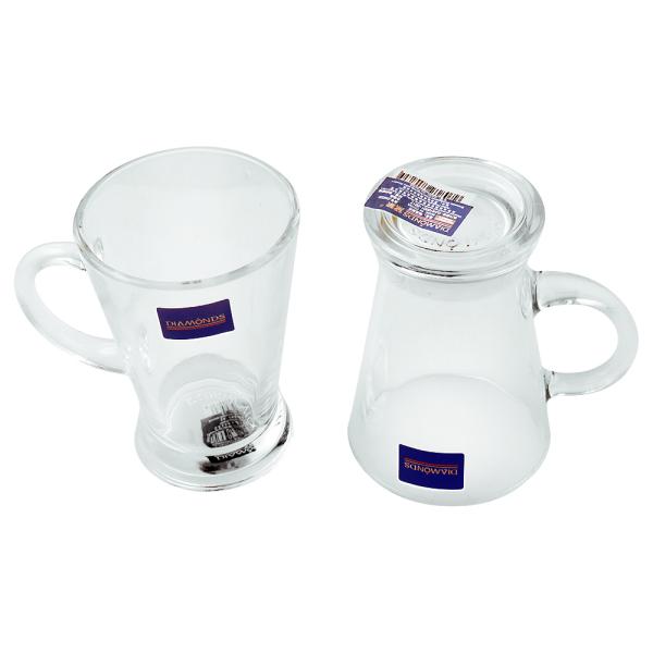 Diamonds Deli Green Apple Glass Tea Mugs 130 ml (Set of 6) - JioMart