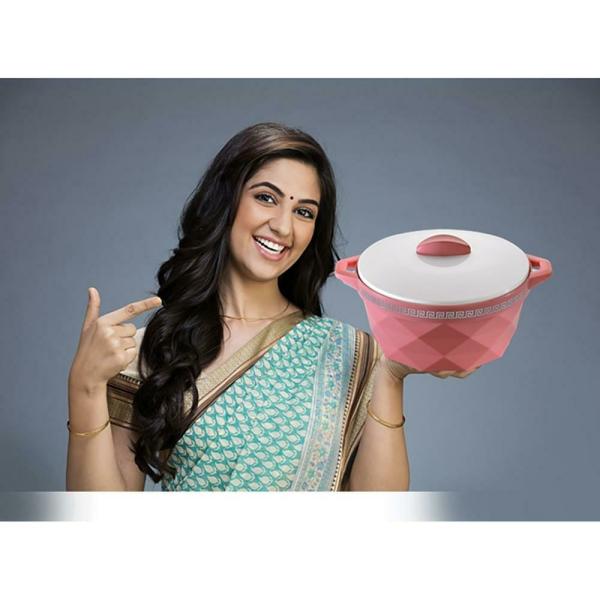 Selvel Assorted Colours Plastic Casserole 600+1000+1650 ml (Set of 3 ...