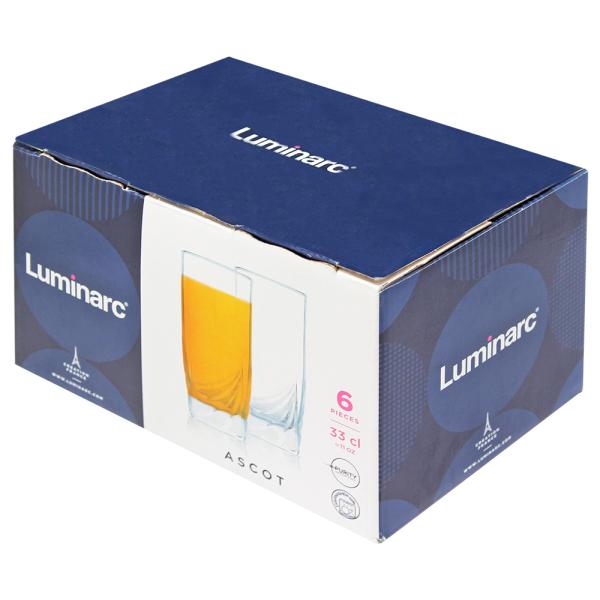 Luminarc Ascot Glass HB Tumbler 330 ml (Set of 6) - JioMart
