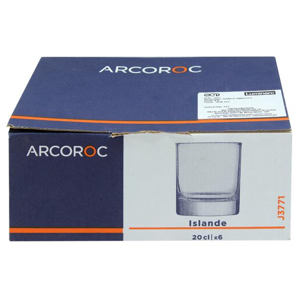 Luminarc Arcoroc Islande Glass Tumbler 200 ml (Set of 6) - JioMart