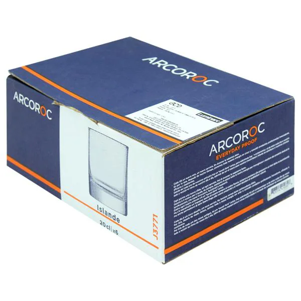 Luminarc Arcoroc Islande Glass Tumbler 200 ml (Set of 6) - JioMart