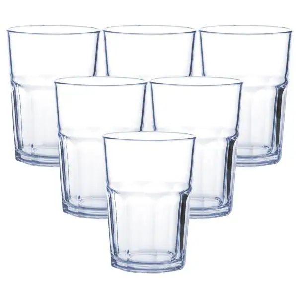 Luminarc Tuff Glass HB Tumbler 400 ml (Set of 6) - JioMart