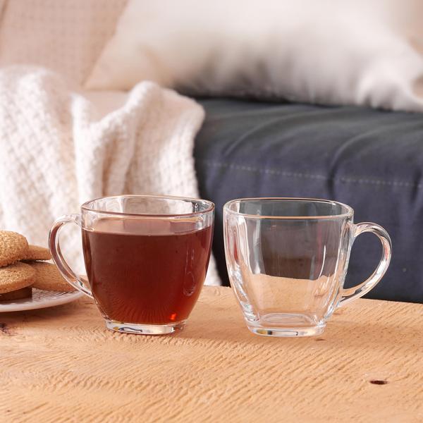 Luminarc Carina Rainbow Glass Cup and Saucer 220 ml (Set of 6) - JioMart