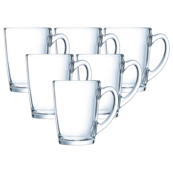 Luminarc New Morning Glass Mug 320 ml (Set of 6) - JioMart