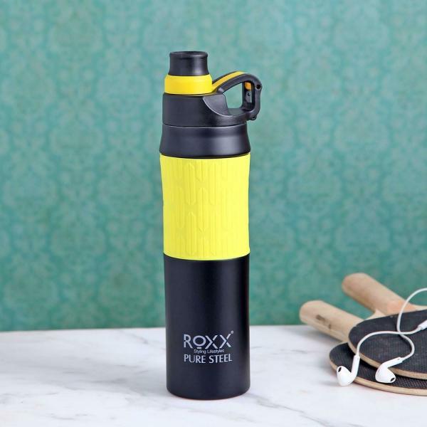 Roxx Grip N Go Assorted Colour Stainless Steel Bottle 620 ml - JioMart