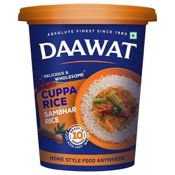 Daawat Cuppa Rice Sambhar Rice 86 g - JioMart