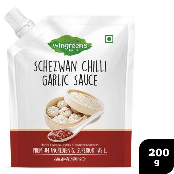 Wingreens Farms Schezwan Chilli Garlic Sauce 200 g - JioMart