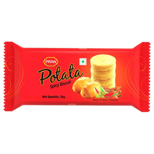 Pran Potata Spicy Biscuit 30 g - JioMart