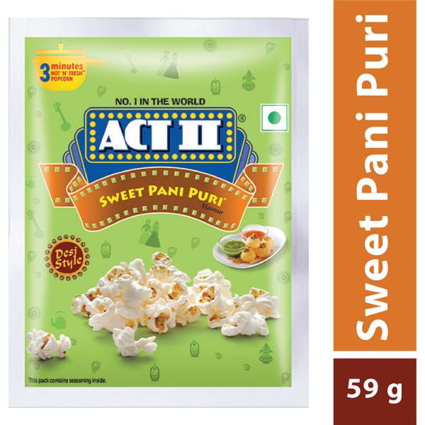 Act II Sweet Pani Puri Flavour Popcorn 59 g - JioMart
