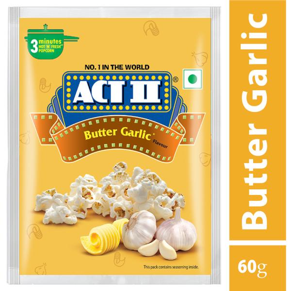 Act II Butter Garlic Flavour Popcorn 60 g - JioMart