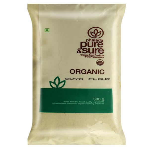 Phalada Pure & Sure Organic Soya Flour 500 g - JioMart