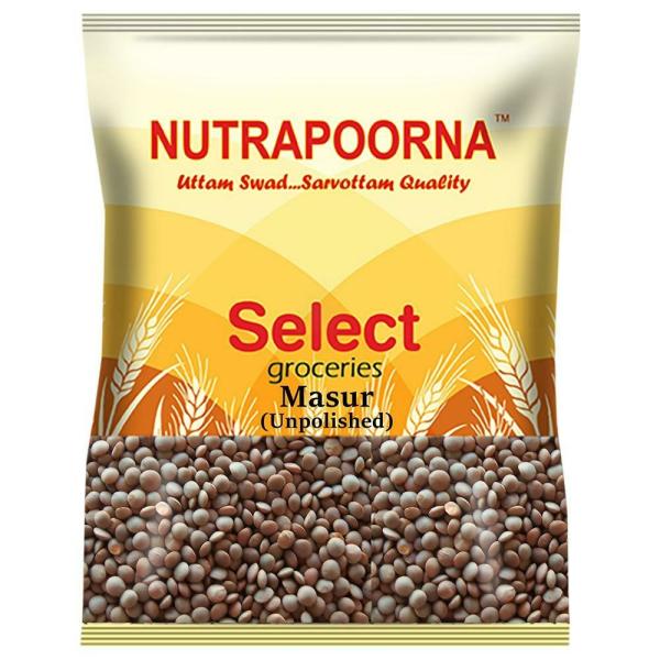 Nutrapoorna Select Unpolished Whole Masur 500 g - JioMart