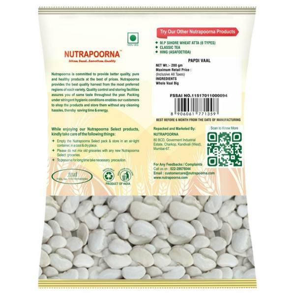 Nutrapoorna Select Papdi Vaal 200 g - JioMart