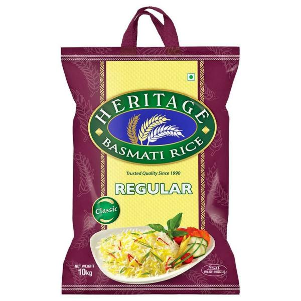 Heritage Regular Basmati Rice 10 kg - JioMart