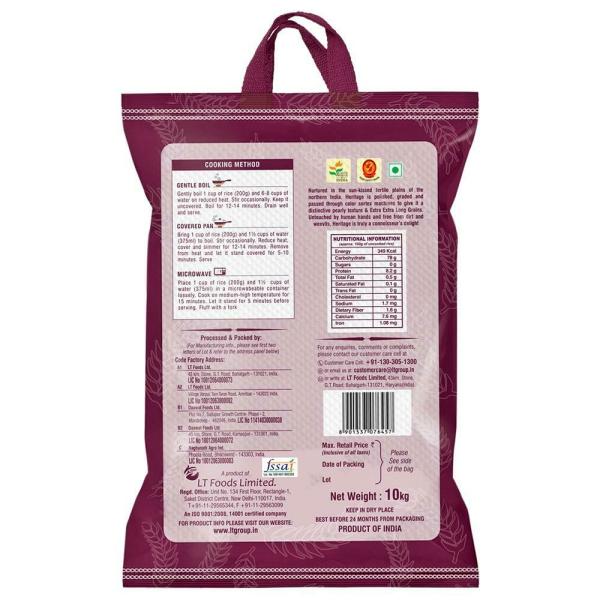 Heritage Regular Basmati Rice 10 kg - JioMart