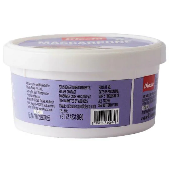 D'lecta Mascarpone Cheese 400 g (Container) - JioMart