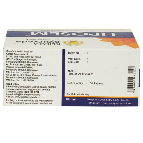 Kerala Ayurveda Liposem 10 tablets (Pack of 10) - JioMart