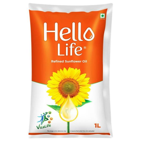 Hello Life Refined Sunflower Oil 1 L - JioMart