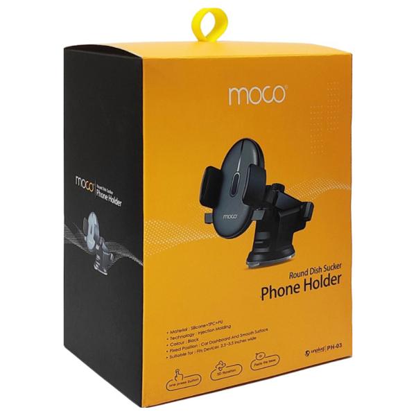 Moco Black Round Dish Sucker Phone Holder - JioMart
