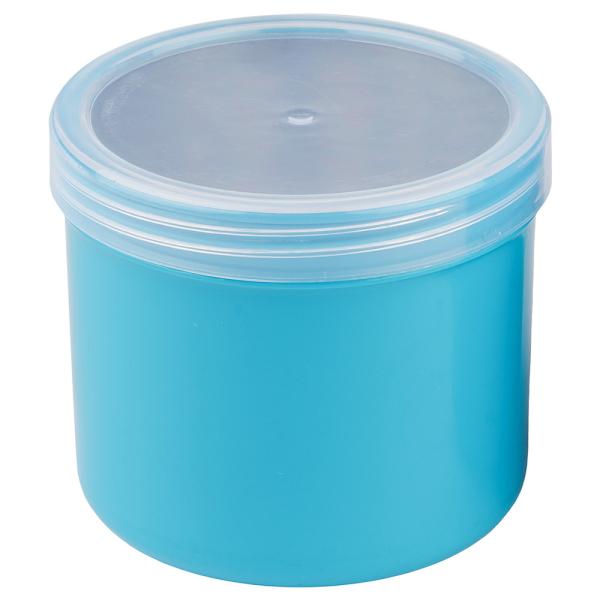 Amson Eco Steel Blue Round Plastic Container 600 ml with Box (Set of 2 ...