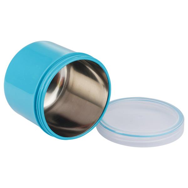 Amson Eco Steel Blue Round Plastic Container 600 ml with Box (Set of 2 ...
