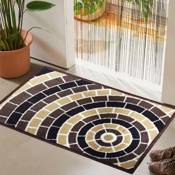 Status Interior Multicolour Polyester Doormat 58x38 cm (Model No: 08 ...