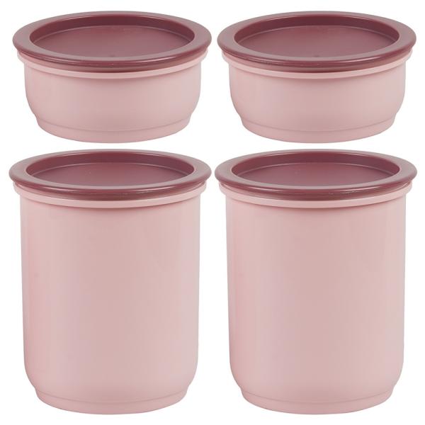 Asian Easy Lock Up Assorted Colour Plastic Container 2.7 L (Set of 4 ...