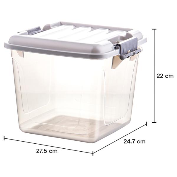 Polyset Click N Lock Assorted Colour Plastic Dry Storage 4+8+12 L (Set of 3) - JioMart